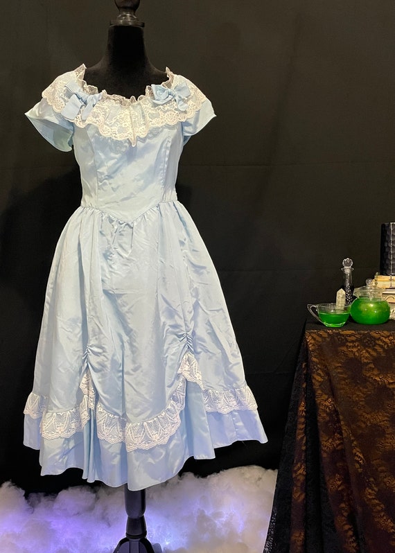 Vintage 80s blue midi - Gem