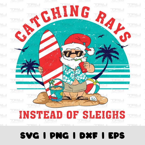 Beach Christmas Svg - Etsy