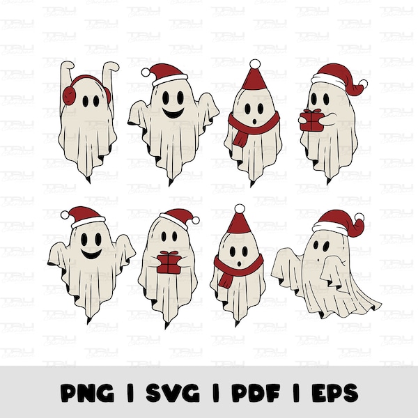 Ghost Christmas Png - Etsy