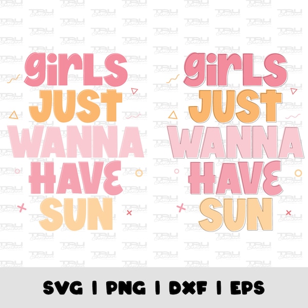 Girls Just Want to Have Fun Svg - Etsy