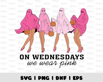 Halloween We Wear Pink on Wednesdays - Etsy