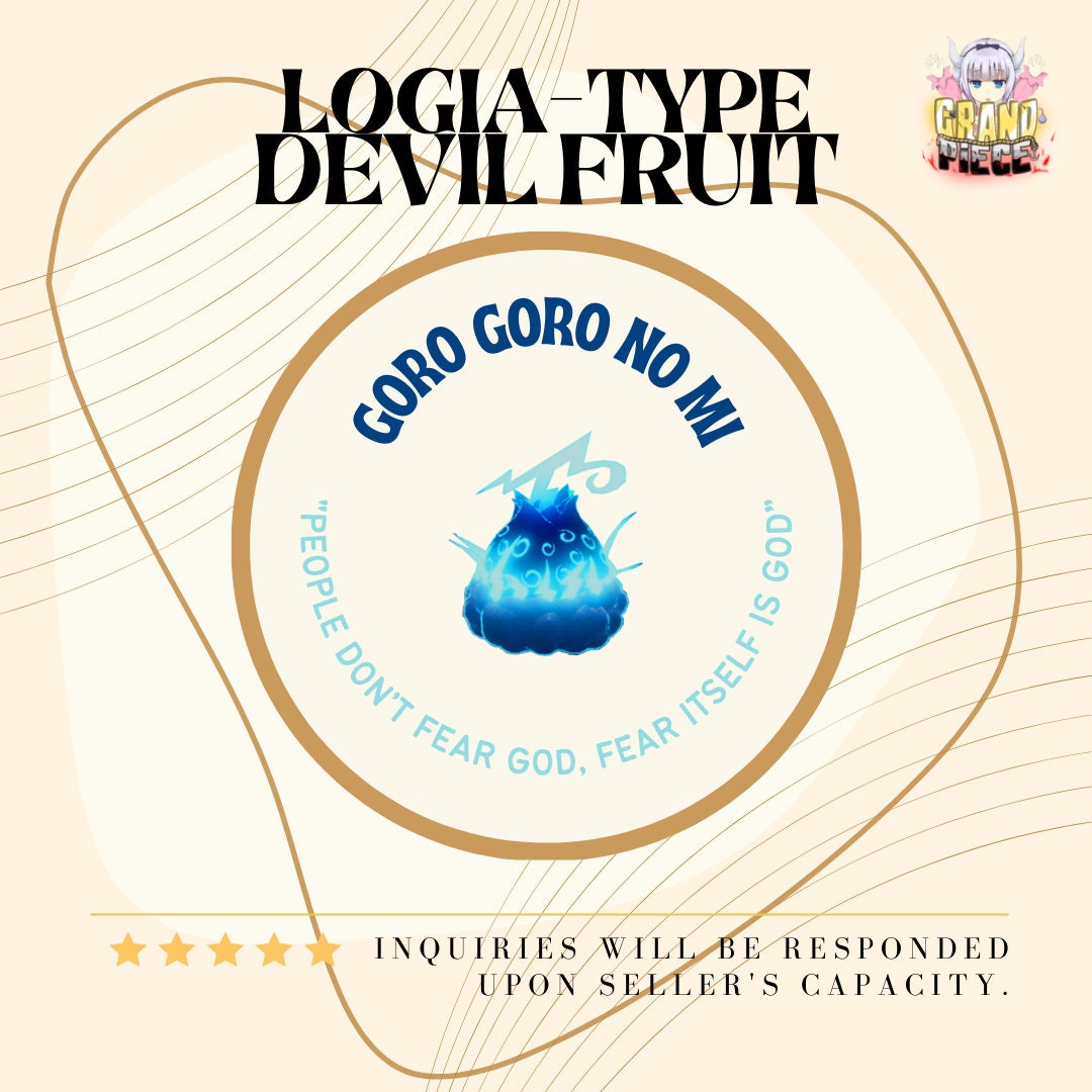 Goro Goro No Mi lightning GPO Grand Piece Online - Etsy