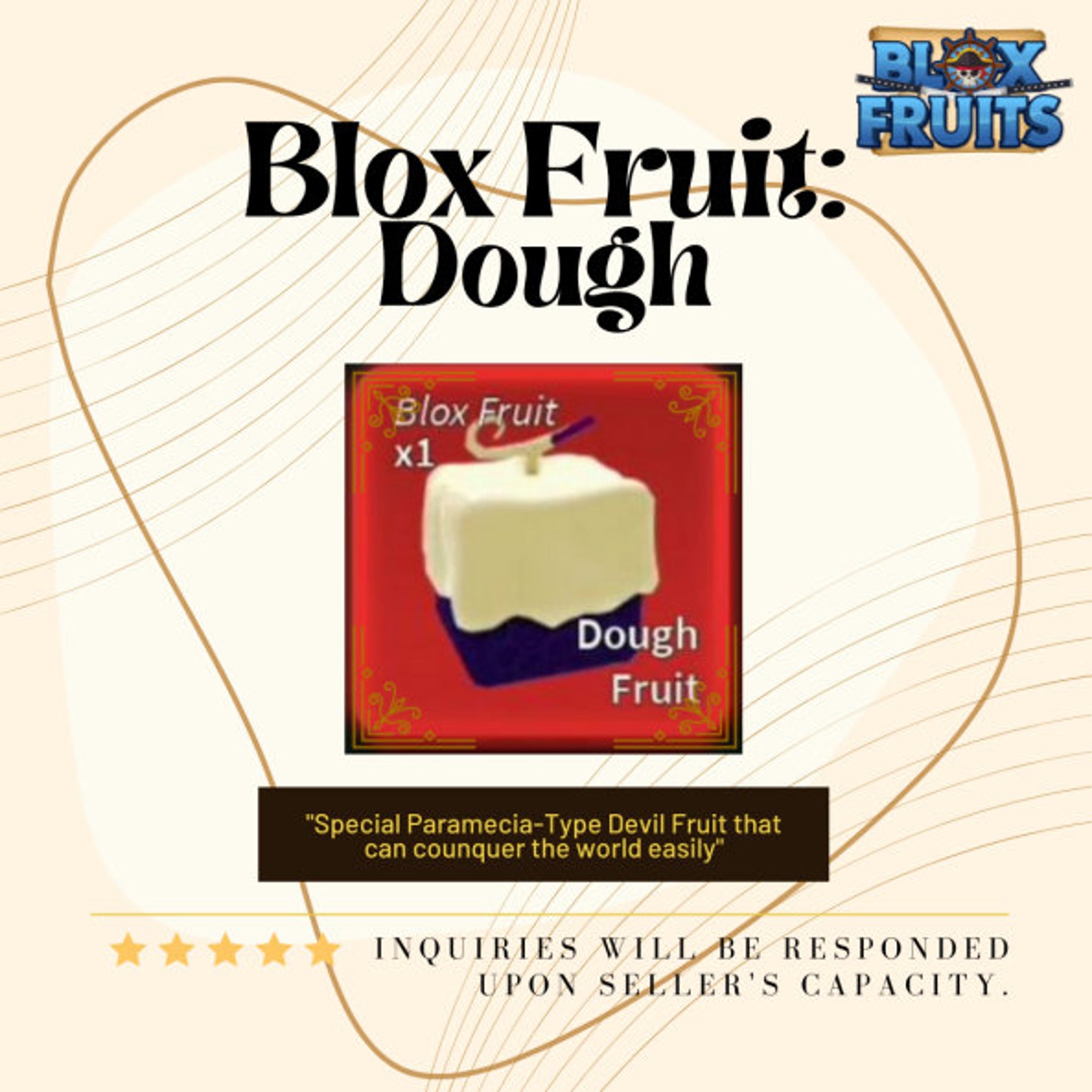 Dough Blox Fruits Read Description Etsy Uk
