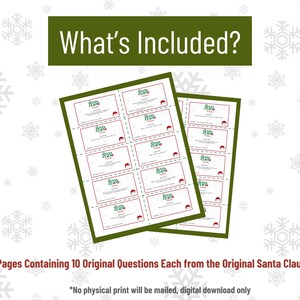 The Santa Clause Movie Trivia Game: 50 Christmas Holiday Cards (PDF ...