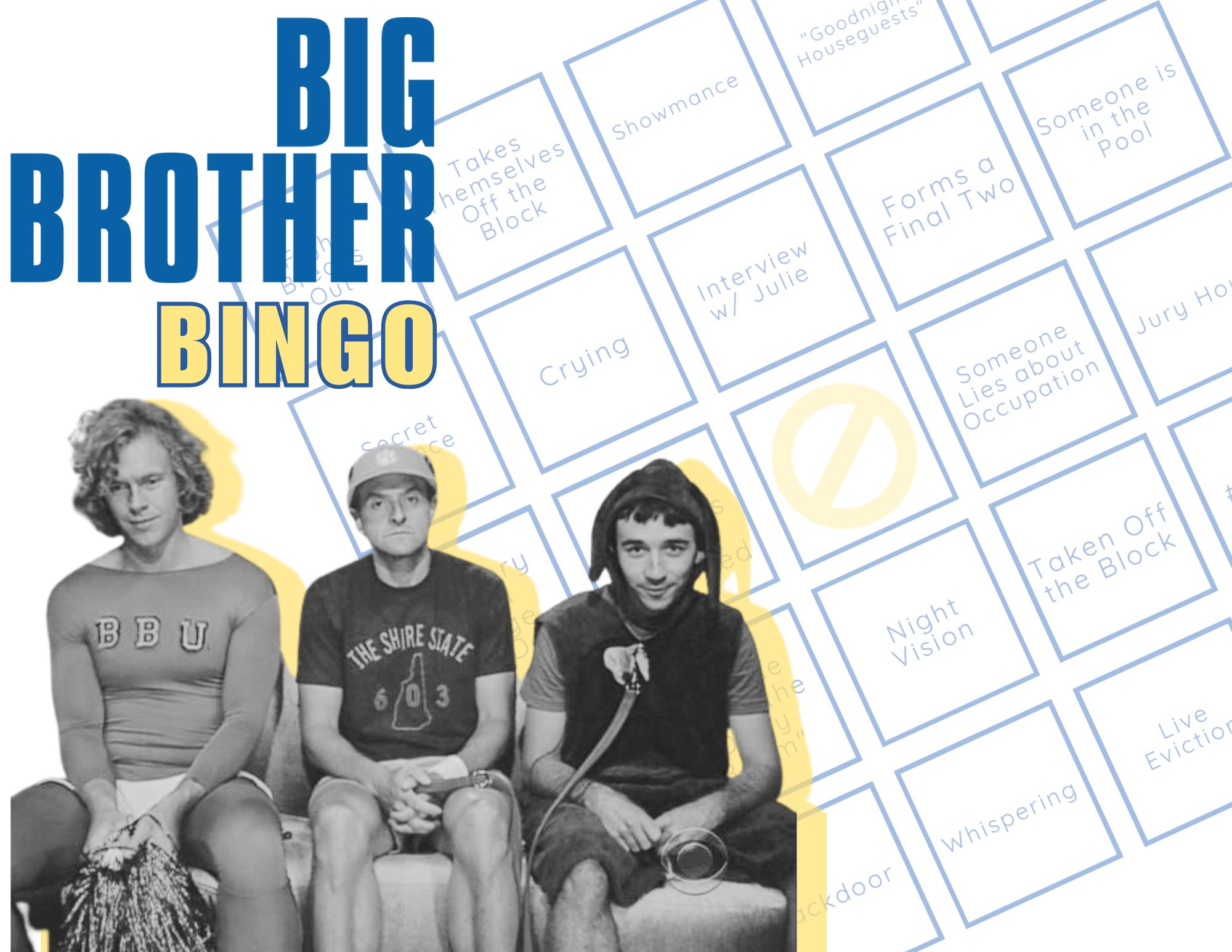 Big Brother Bingo Cards: TV Game Night (instant Download) - Etsy