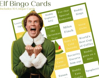 Elf the Movie Bingo - Etsy
