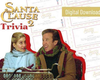 The Santa Clause Movie Trivia Game: 50 Christmas Holiday Cards (PDF ...