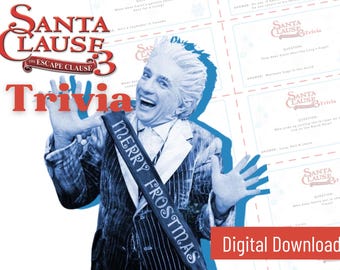 The Santa Clause Movie Trivia Game: 50 Christmas Holiday Cards (PDF ...
