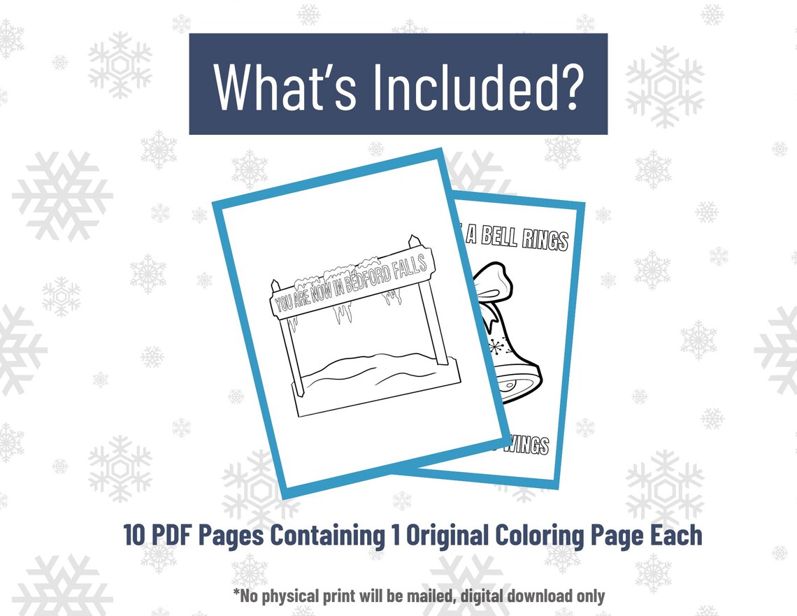 It’s a Wonderful Life | Coloring Book | Movie Game Night | Family Fun ...