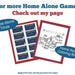 Home Alone Movie Bingo: 5 Unique Cards, Holiday Game (PDF) - Etsy