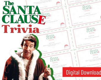 The Santa Clause Movie Trivia Game: 50 Christmas Holiday Cards (PDF ...