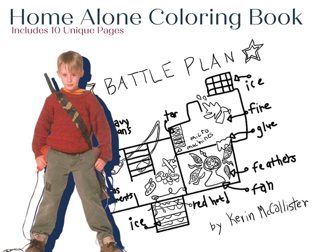 Home Alone Movie Coloring Book | Movie Game Night | Family Fun ...