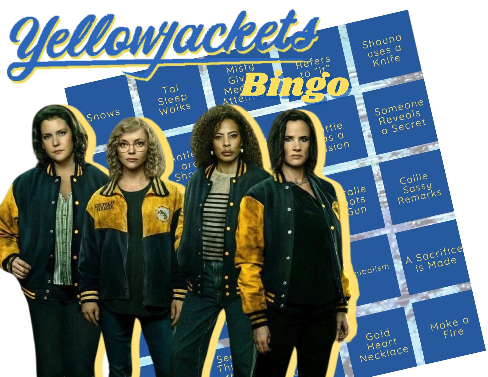 Yellowjackets Bingo Cards | TV Game Night | Teen Drama | Halloween ...