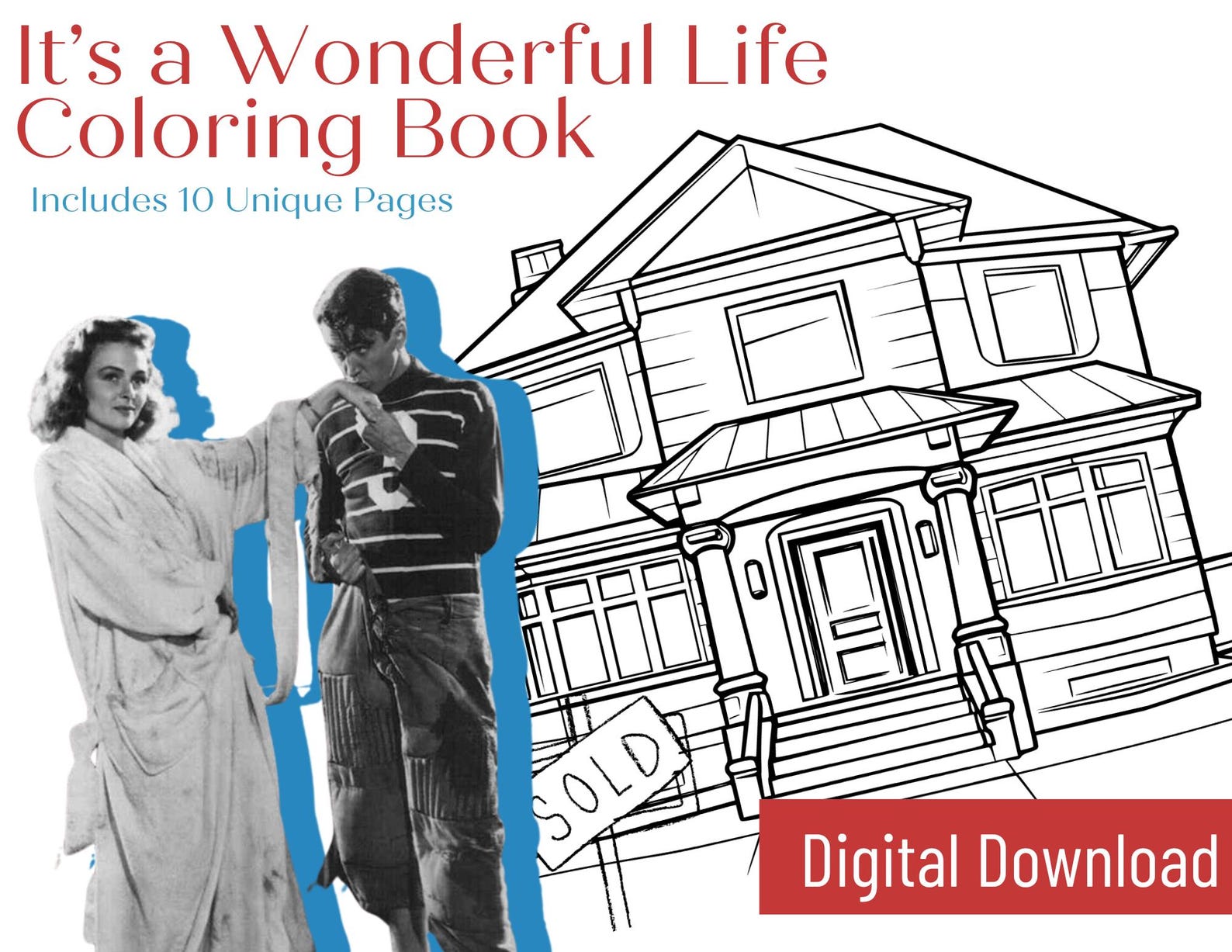 It’s a Wonderful Life | Coloring Book | Movie Game Night | Family Fun ...