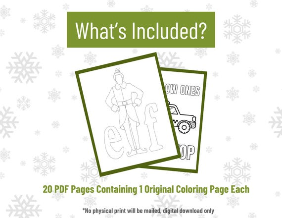 Elf The Movie Coloring Pages 60 Photos - Moonagedaydream.film