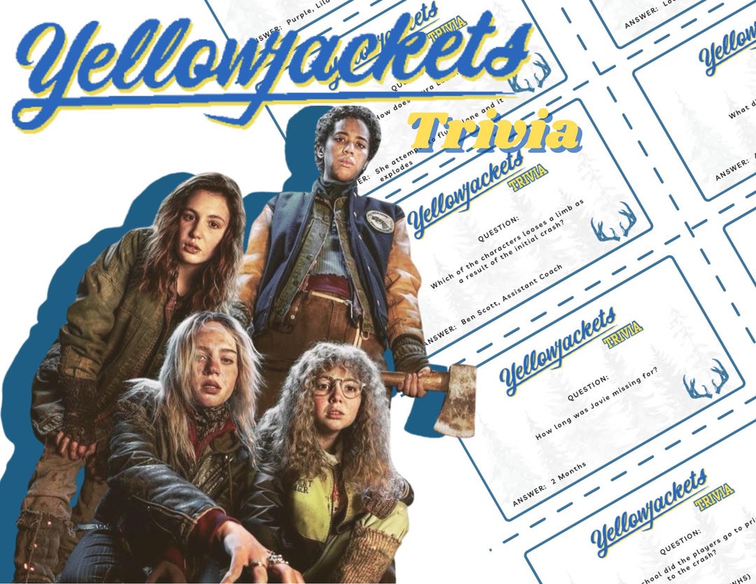 Yellowjackets Trivia | All Seasons | Party Game | Instant Download | 70 ...