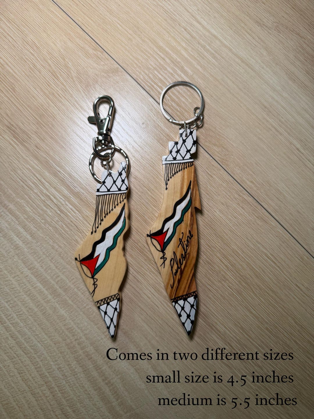 Hand-painted Handmade Palestine Olive Tree Keychain | Palestinian ...