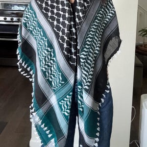 Multi-colored Weave Keffiyeh | Colorful Koofiya Scarves | Bright ...