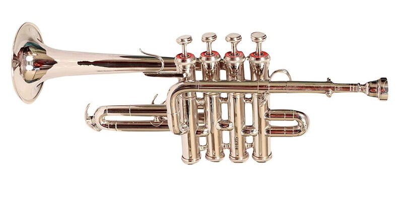 Piccolo Trumpet Brass Bb Nickel Plated by Zaimahandicraft Comes With a ...