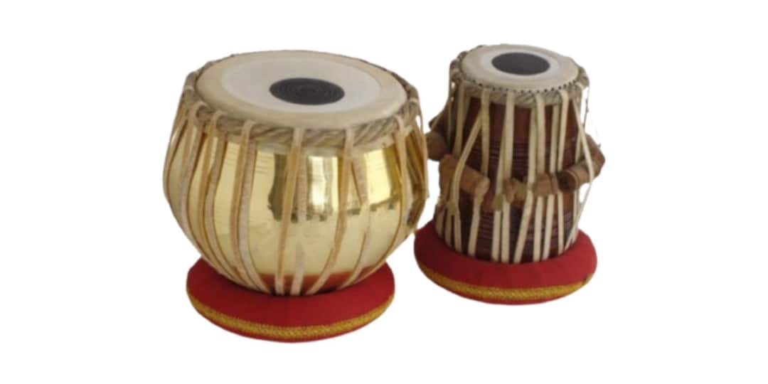 Handmade Brass Tabla Set: Professional Folk Musical Instruments With ...
