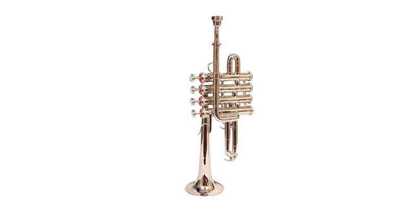 Piccolo Trumpet Brass Bb Nickel Plated by Zaimahandicraft Comes With a ...