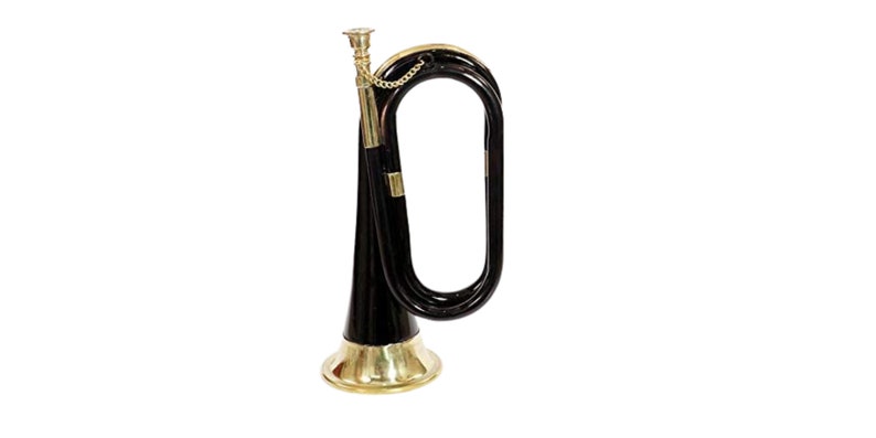 Brass Parade Bugle Musical Bugle Crest Top Bugle Hand - Etsy