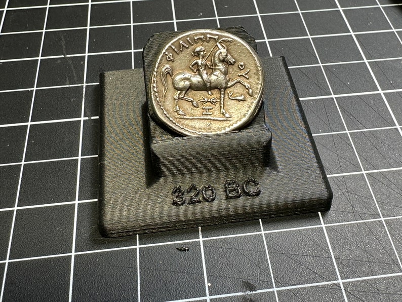 3d Printed Coin Display Etsy