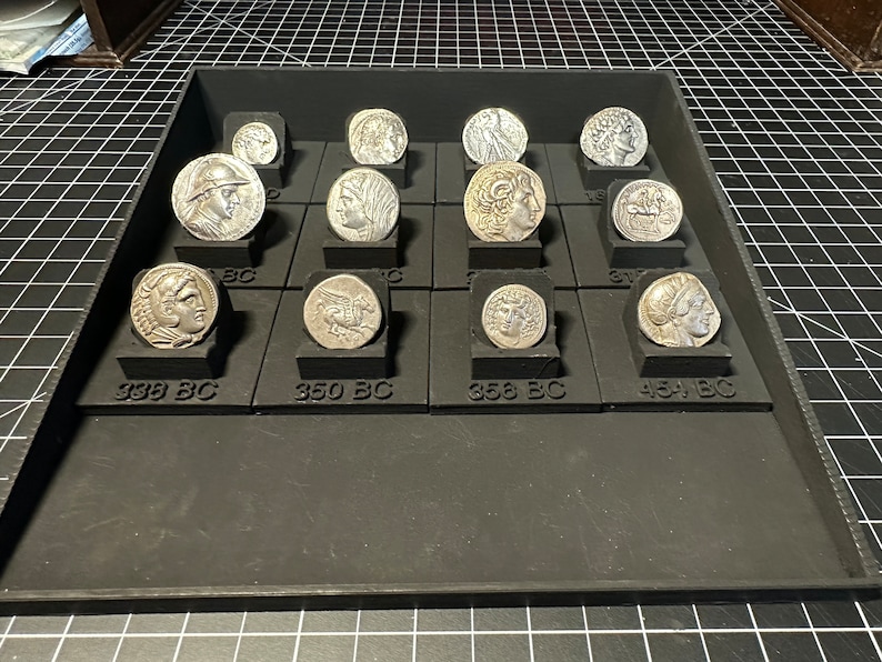3D Printed Coin Display - Etsy