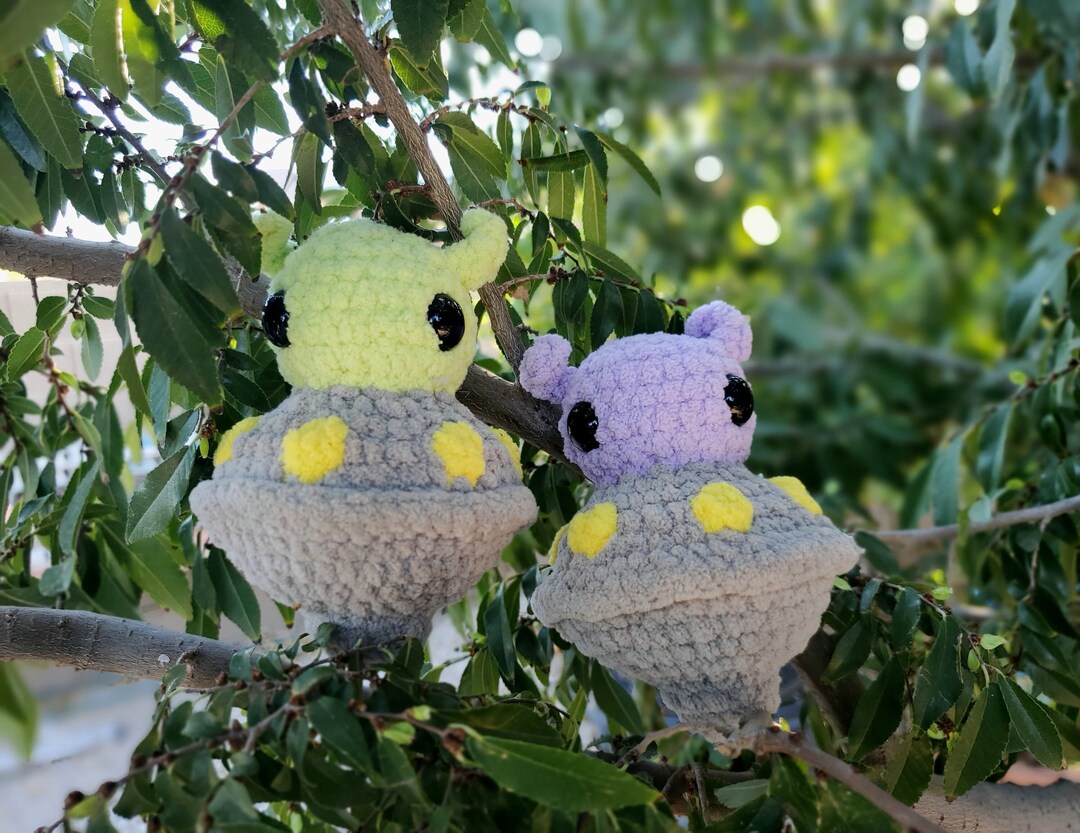 Handmade Alien Invader Crocheted Plushie - Etsy