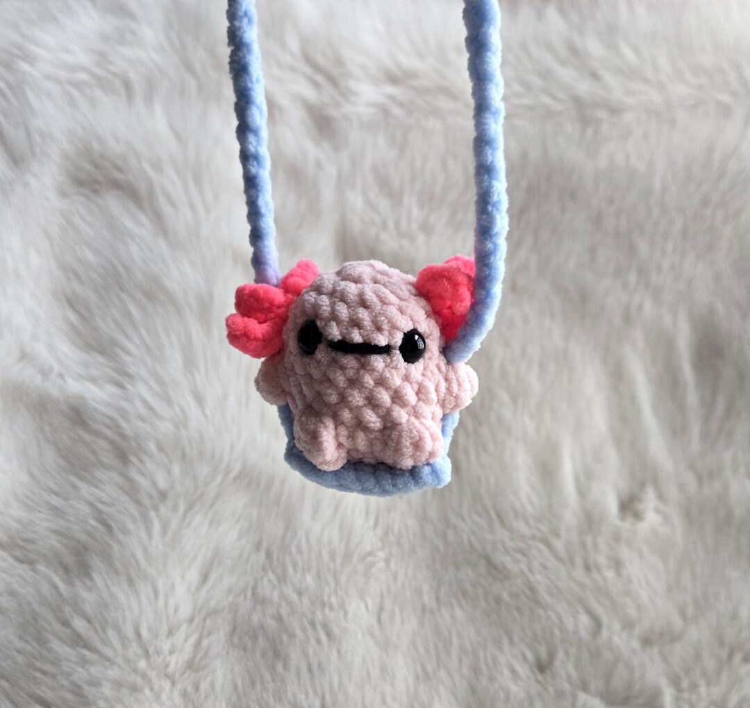 Handmade Axolotl Car Accessory Crocheted Plushie - Etsy