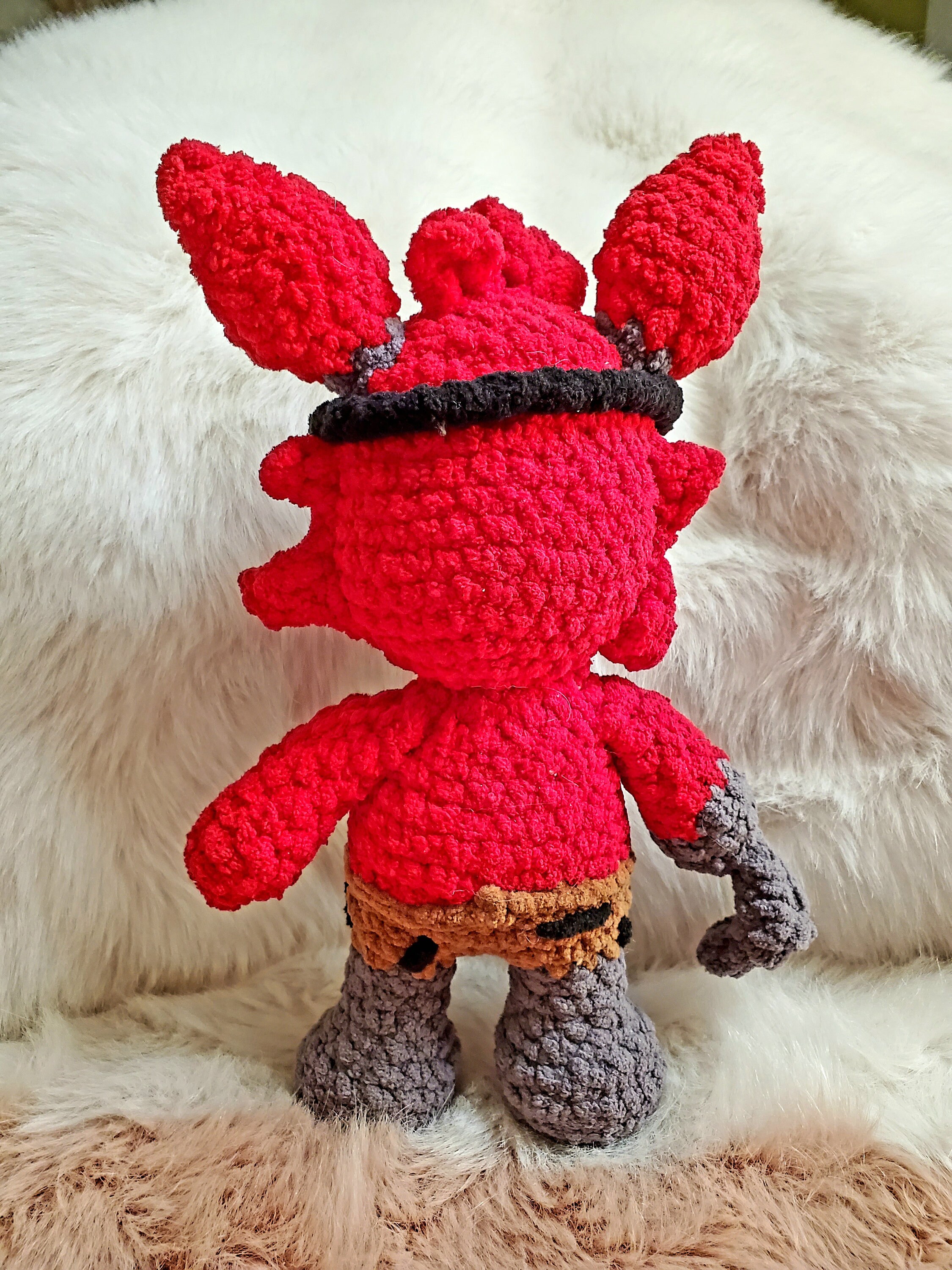 Crocheted Foxy Fnaf Plushie - Etsy