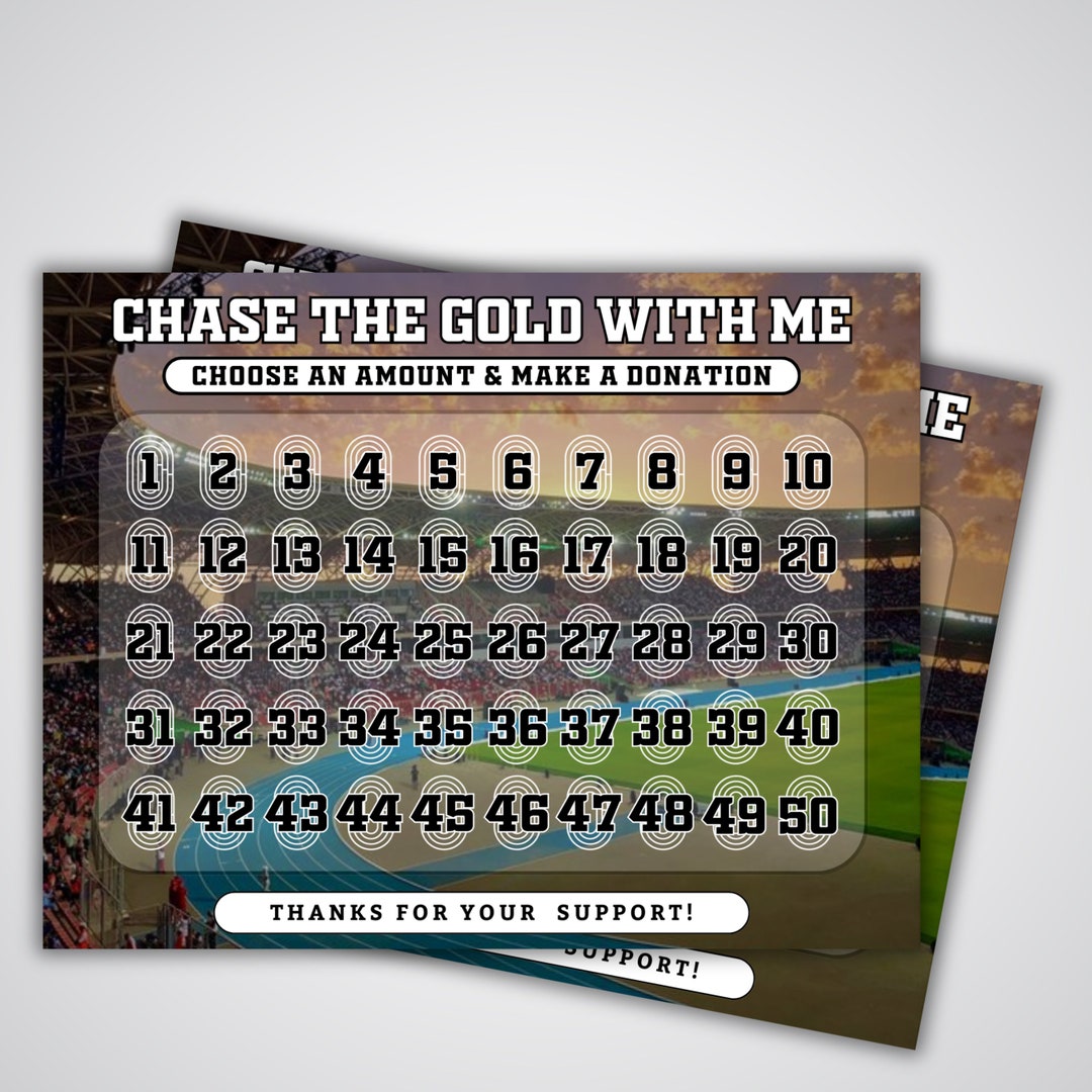 Editable Track and Field Football Fundraiser Calendar Pick a Date ...