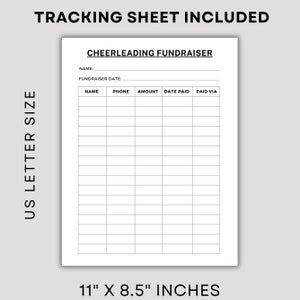 Printable Track Fundraiser,pick a Date Donation Cheer Fundraiser ...