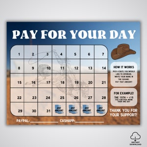 Rodeo Fundraiser Canva Editable Template, Horse Riding Match Fundraiser ...