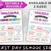 EDITABLE Back to School Survival Kit Gift Tags Back to School Student ...