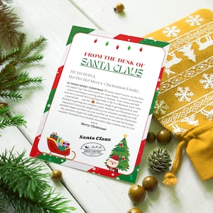 Letter From Santa Bundle, Santa Nice List Certificate, Printable Santa ...