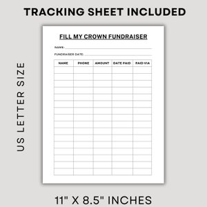 Fill My Crown Fundraising Template, Pageant Fundraising Calendar,pick a ...