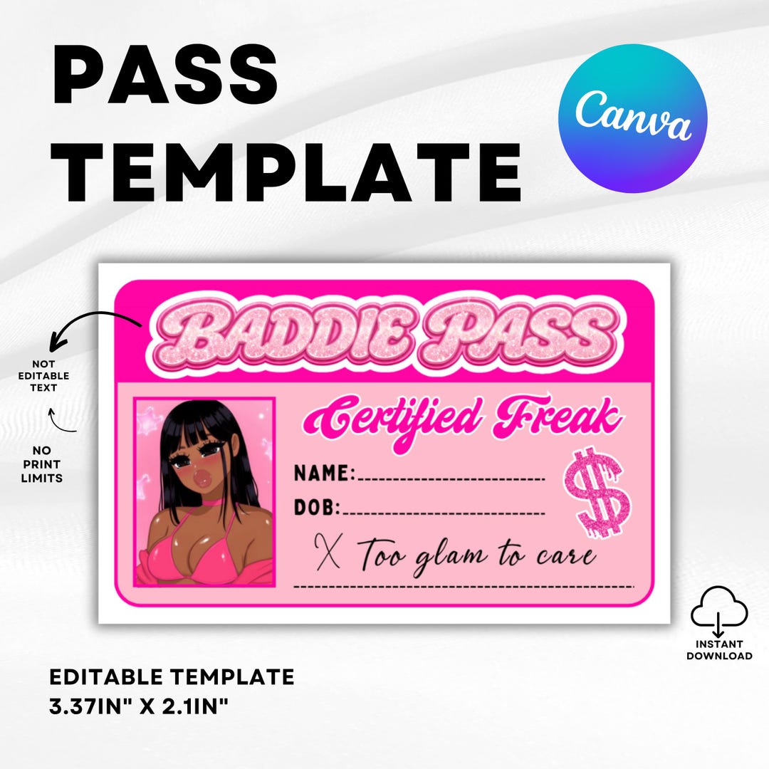 Design Your Own Custom Card, Personalized Meme ID Card, Shawty Pass ...