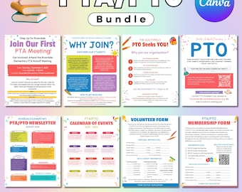 Editable PTA / PTO Bundle Includes Recruitment Flyers, Newsletter ...