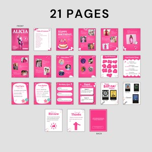 Editable Birthday Magazine Template, Birthday Magazine for Best Friend ...