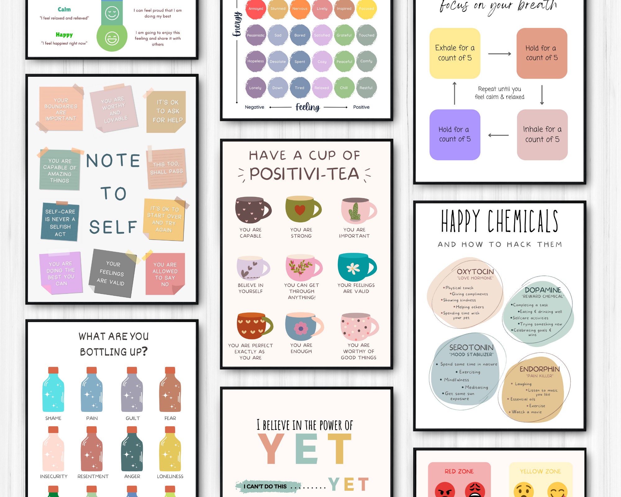 Therapy Poster Bundle Therapy Decor Psychologist Therapist - Etsy Australia
