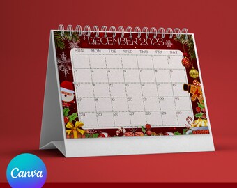 Fillable/editable December Calendar December 2023 Printable Calendar ...