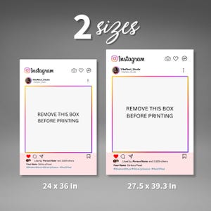 Instagram Frame Template, Instagram Photo Booth Frame Template,blogger ...