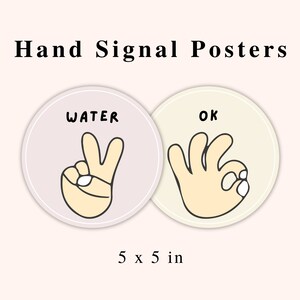 Hand Signal Posters,rainbow Hand Signal Posters,classroom Hand Signals ...