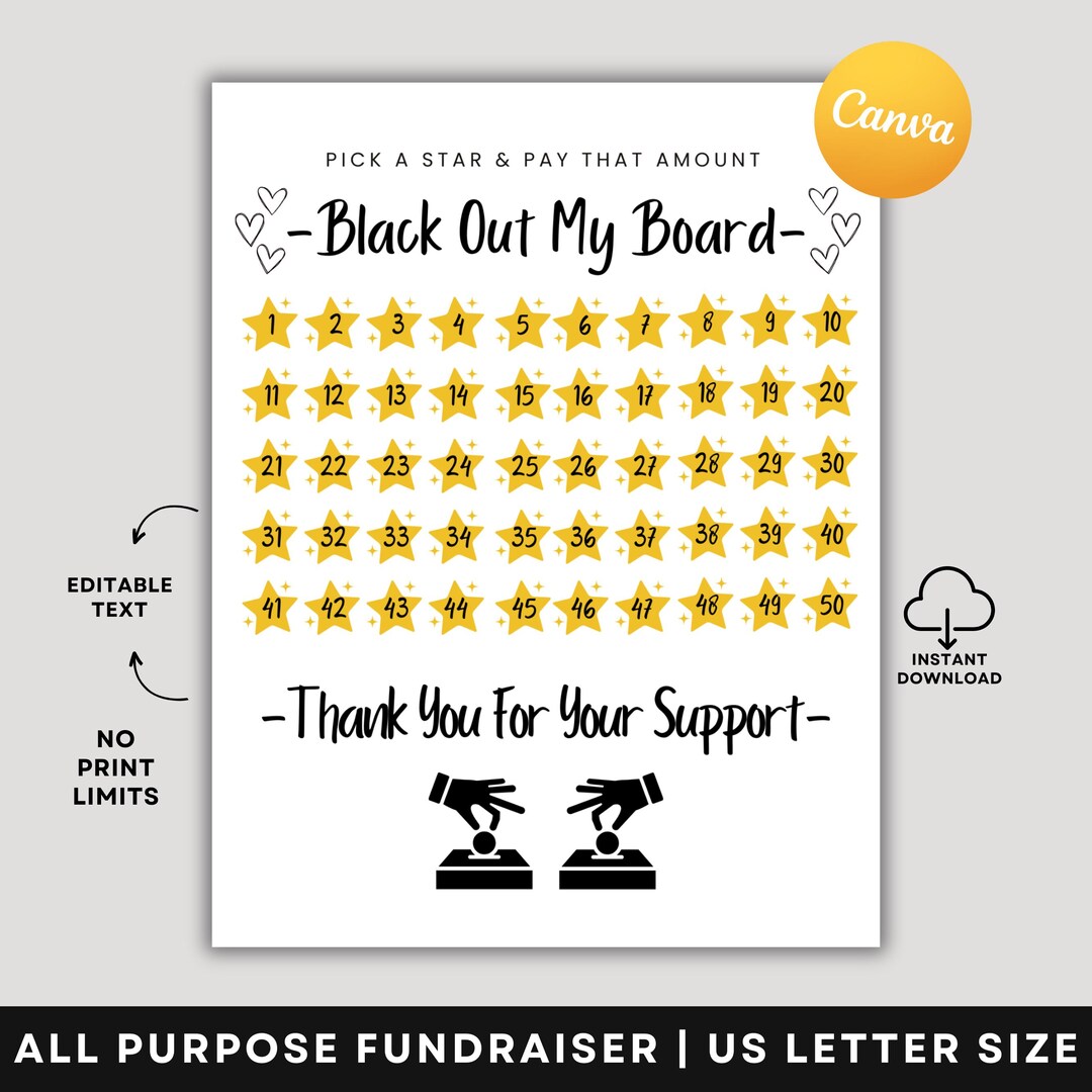 All Purpose Fundraiser Calendar, Pick A Date to Donate, Cash Calendar ...