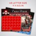 Editable Track and Field Football Fundraiser Calendar Pick a Date ...