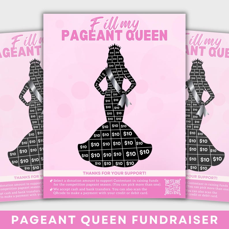 Editable Pageant Fundraiser, Help Me Fill My Pageant Queen Fundraiser ...