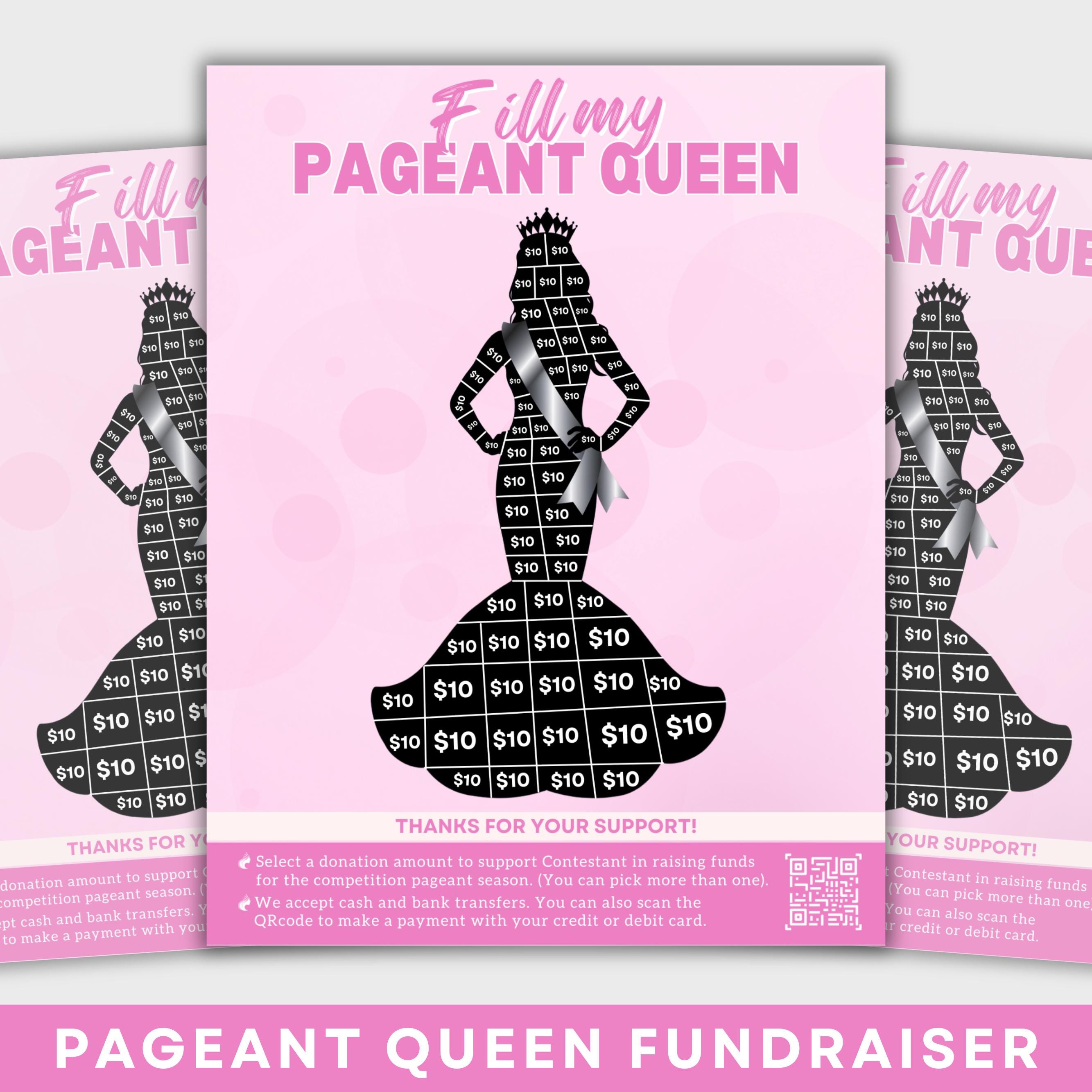 Editable Pageant Fundraiser, Help Me Fill My Pageant Queen Fundraiser ...