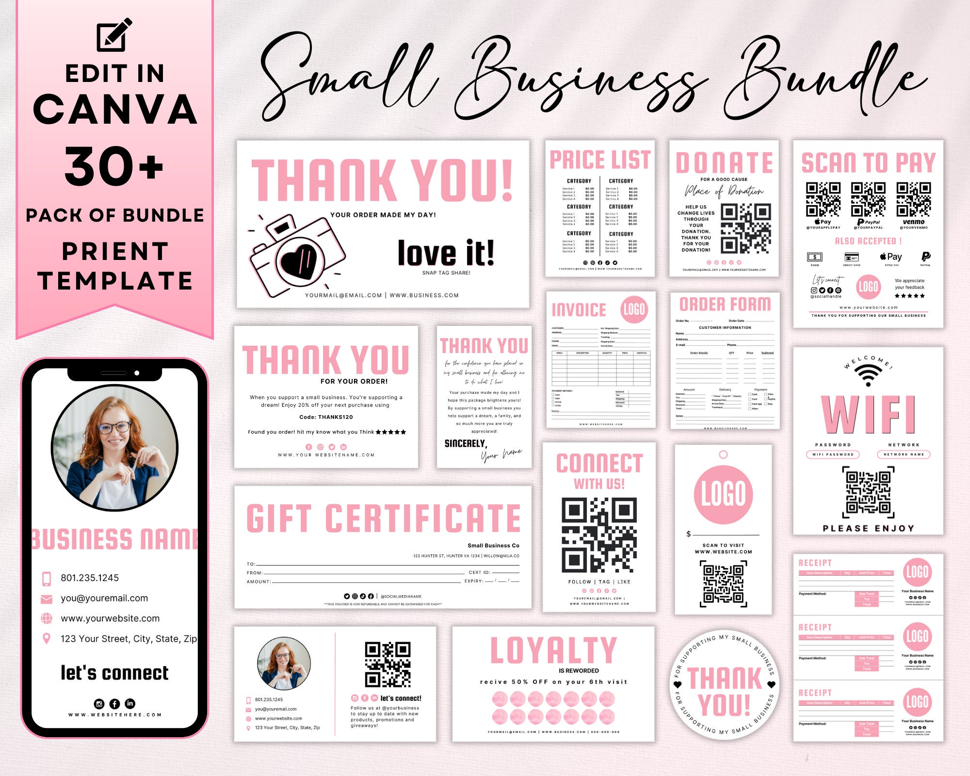 Craft Show Bundle Craft Fair Template Order Form Template - Etsy