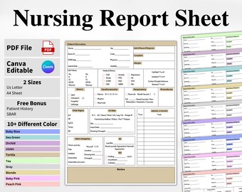 SBAR Nursing Brain Sheet - Etsy